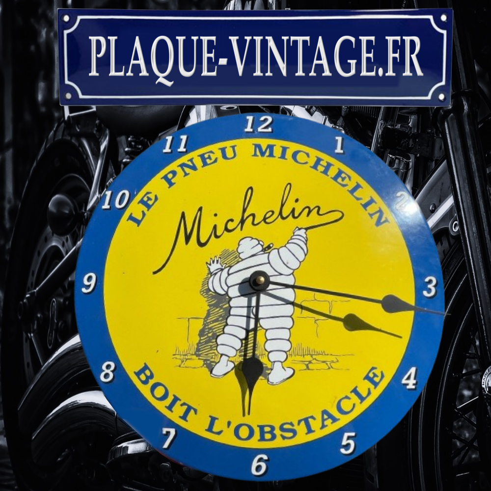 Horloge émaillée Michelin : l'élégance à la française