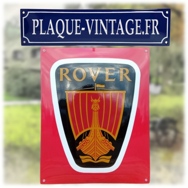 Plaque émaillée Rover - Décorez avec style votre intérieur