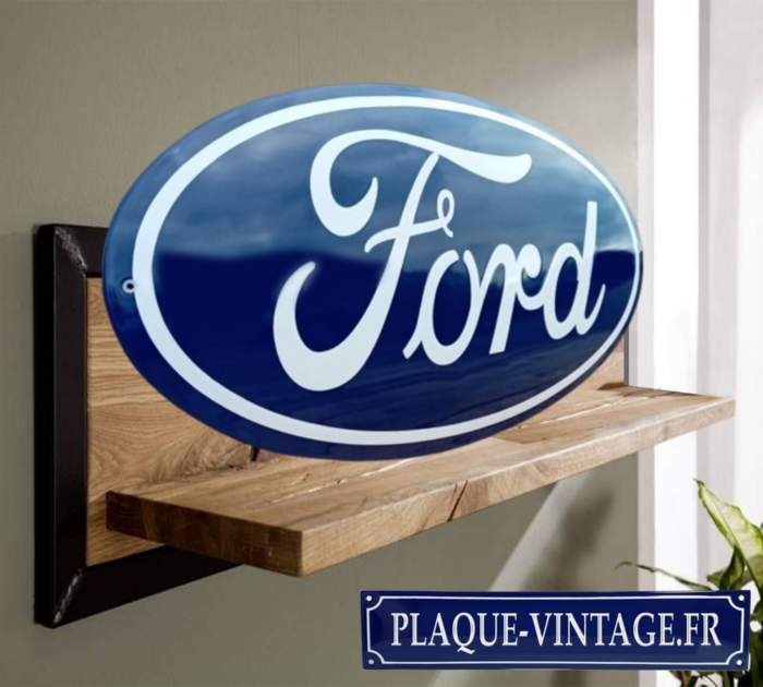 Plaque émaillée Ford ovale - Symbole de passion pour les voitures