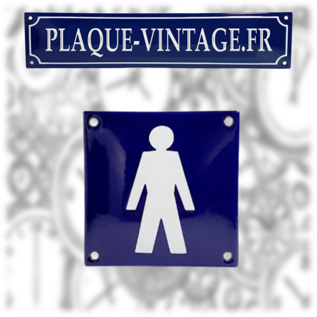 Plaque émaillée homme - Plaques émaillées/Signalisation et sécurité ...