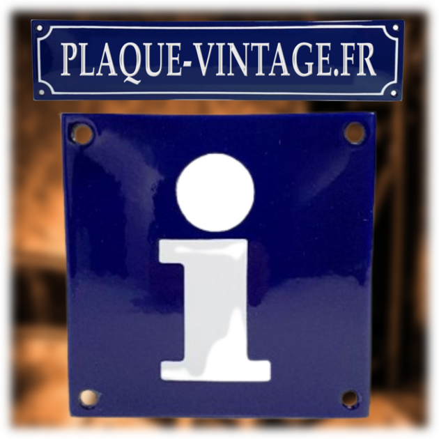 Plaque émaillée Information - L'indispensable de la signalétique