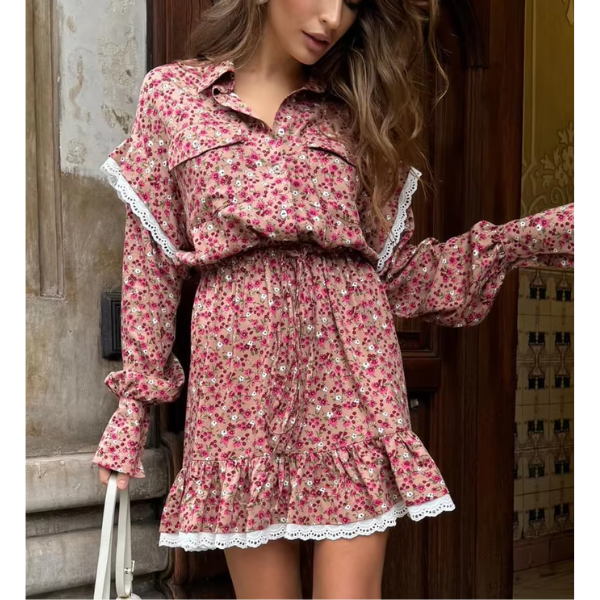 Robe Valentine vintage pour femme- L'Atelier des Parisiennes