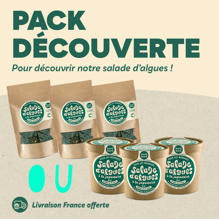 “Pack découverte“ - Salade d'algues à la japonaise - bord-a-bord