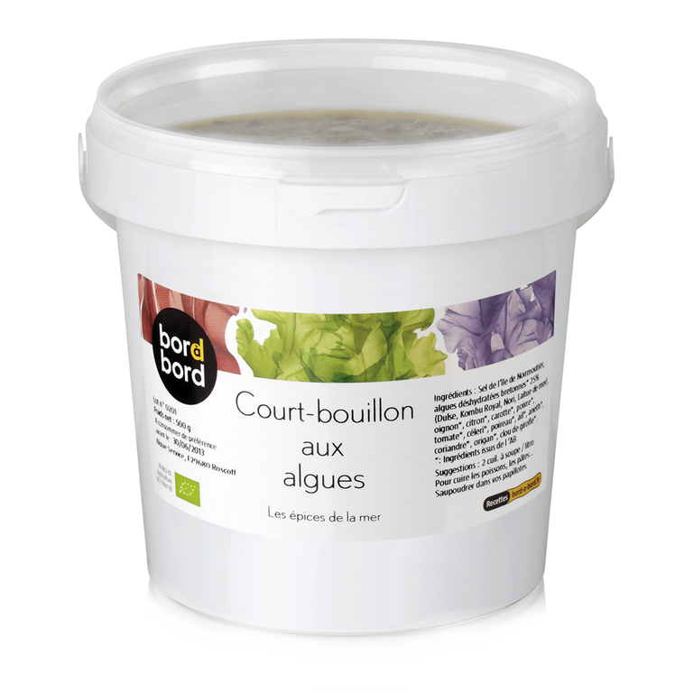 Court-bouillon aux algues BIO 500g - Algues sèches déshydratées Bord à bord