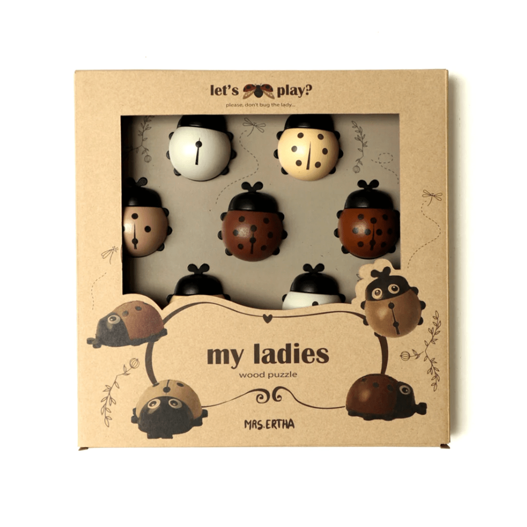 Jeu Casse-Tête Coccinelles - Apprendre à compter jusqu'à 10 - Mrs Ertha