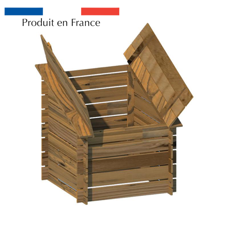 Local technique bois petit modèle hors sol