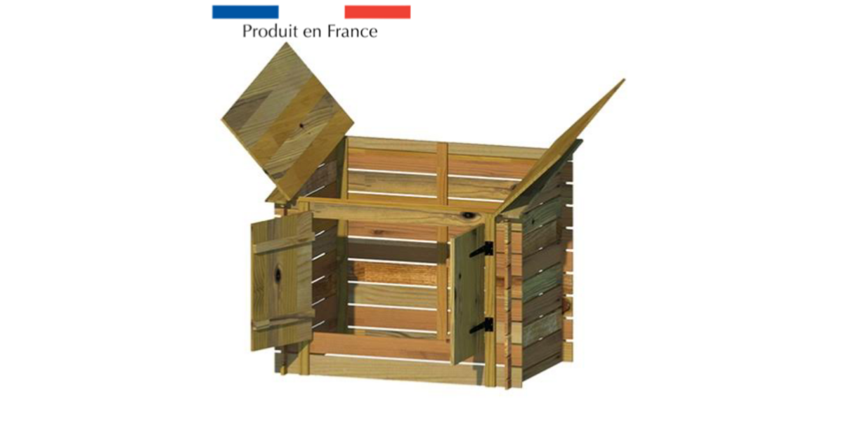 Local technique bois petit modèle hors sol