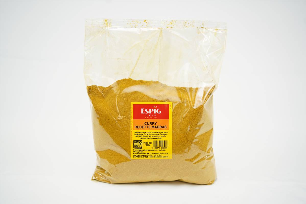 Curry madras Cepasco sachet d'1kg - Épicerie/Sauces et condiments - SODIBO