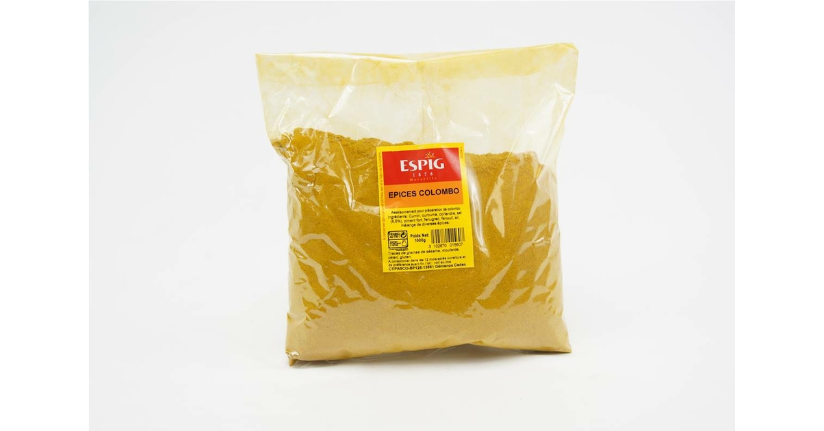 Epices colombo Cepasco sachet d'1kg - Épicerie/Sauces et condiments ...