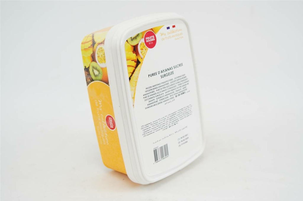 Purée d'ananas en barquette de 1kg - Produits surgelés/Purées de fruits ...