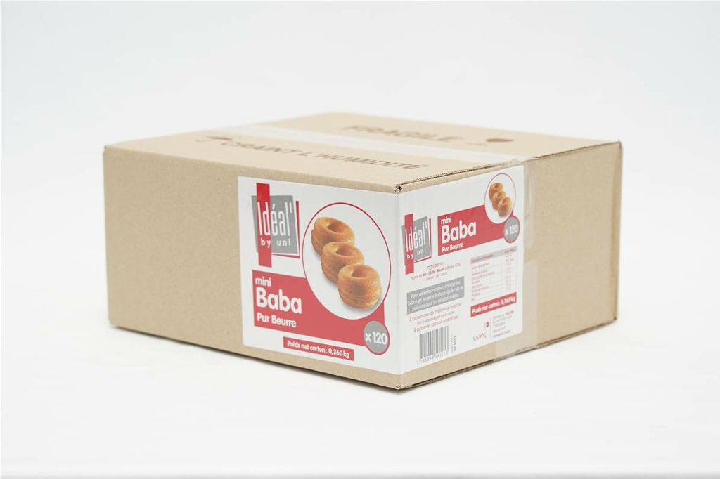 Baba mini caissette pur beurre 3gr carton de 120 Idéal - Épicerie ...