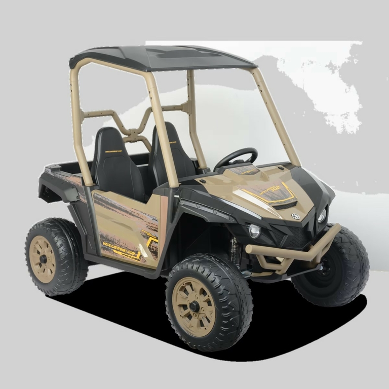 BUGGY ÉLECTRIQUE ENFANT YAMAHA WOLVERINE X2 BEIGE 2 PLACES - Buggy ...