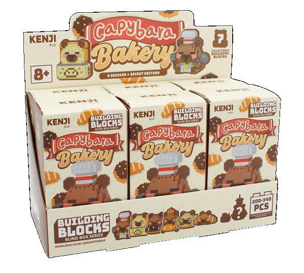 Kawaii Box Display De 6 Blind Box Capybara Bakery Building Blocks ...