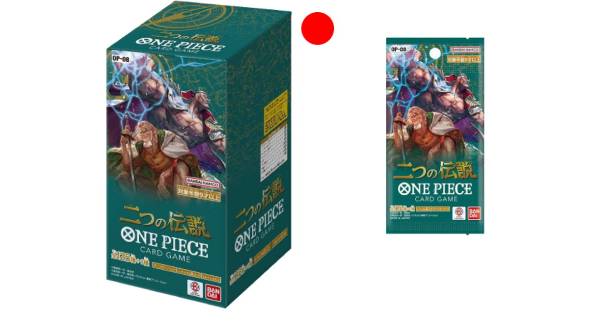 Display One Piece OP-08 Two Legends de 24 boosters en japonais ...