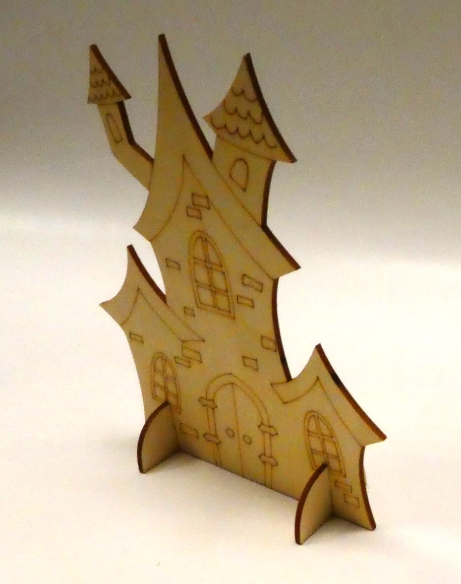 Maison Hantée en Bois - Spécial HALLOWEEN - kit-creation