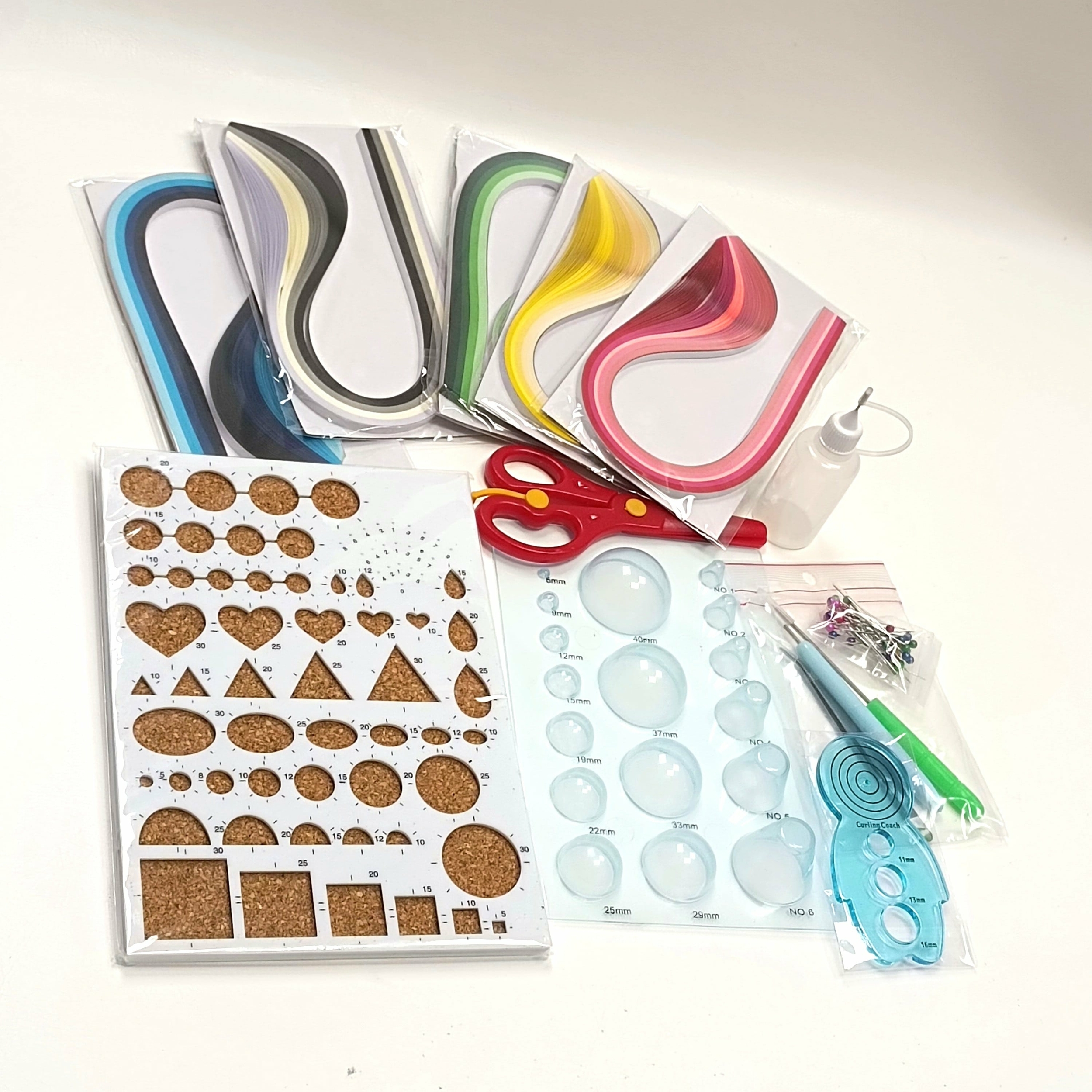 Kit quilling complet avec bandes de papier et outils | Loisirs créatifs DIY