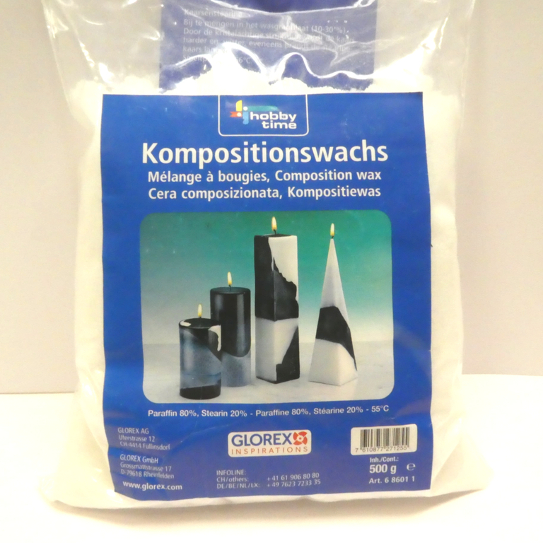 Cire à bougie Glorex 500 g – Fabrication de bougies | Kit Création