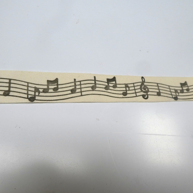 Ruban coton "notes de musique" - Accessoires Loisirs Créatifs