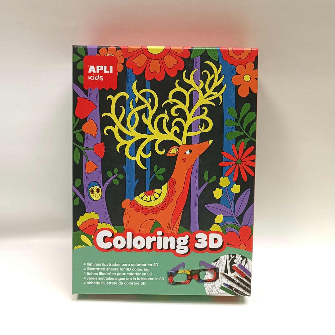 Coloriage 3D APLI - COLORIAGE - kit-creation