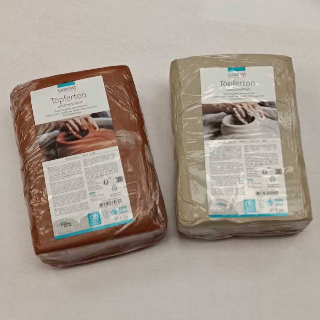 Argile de Potier Sans Chamotte Glorex 2500g - MODELAGE & MOULAGE - kit ...