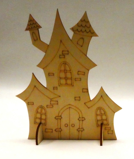 Maison Hantée en Bois - Spécial HALLOWEEN - kit-creation