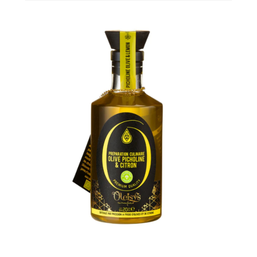 Huile d'Olive Picholine & Citron 200ml - Épicerie fine/Oleysis - Oranessence - Créateur de saveurs