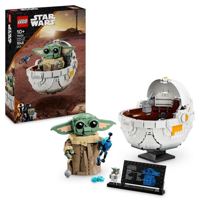 LEGO Star Wars : The Mandalorian 75403 Grogu et son landau - Jeu de ...