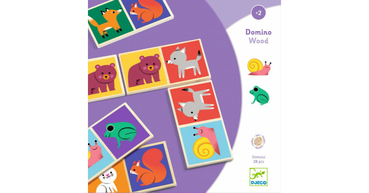 Jeu de Domino Illustré Animaux de la Forêt | Éducatif dès 2 ans