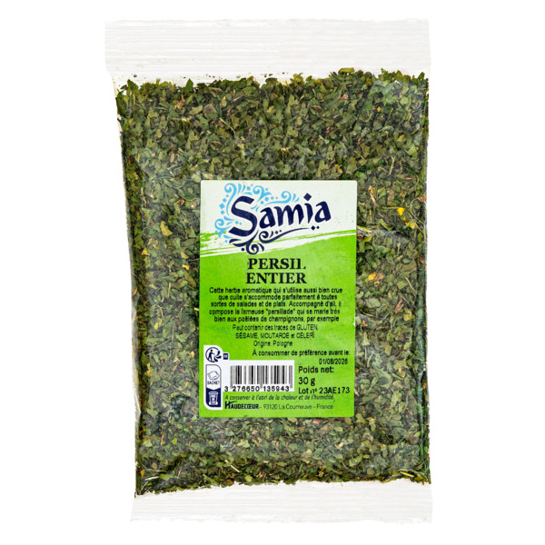 Le Persil entier 30g Samia - Une explosion de saveurs pour votre cuisine!