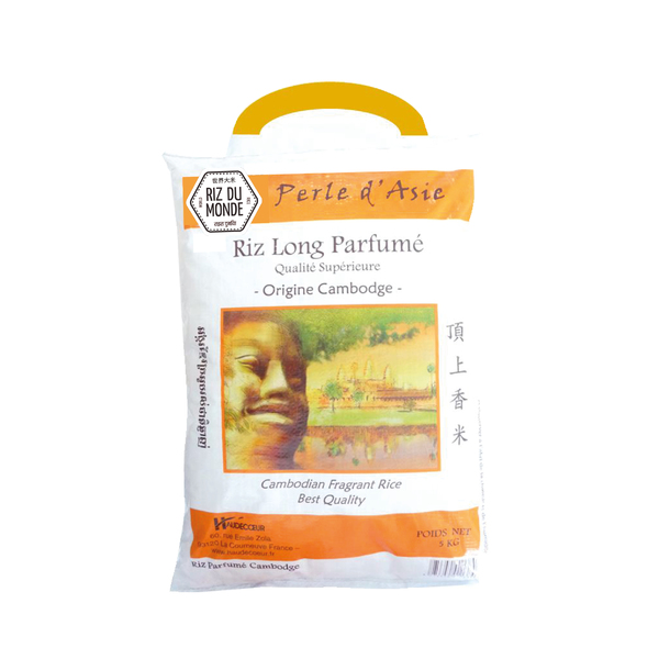 Riz long parfumé Perles d'Asie - Origine Cambodge | Qualité exceptionnelle | 10 kg