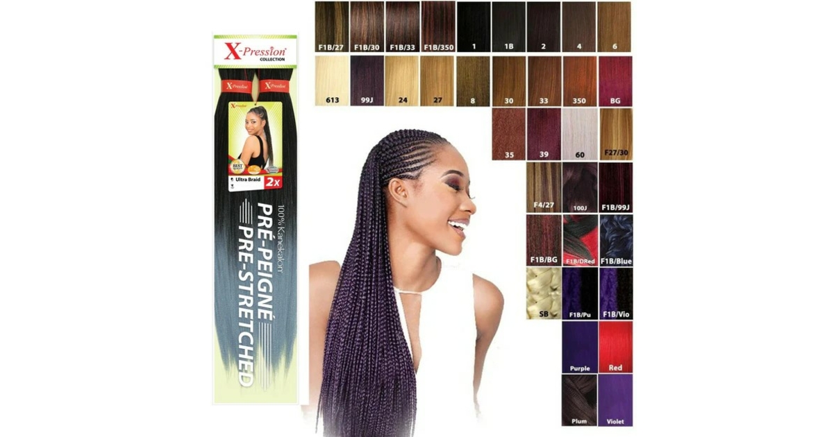 XPRESSION KANEKALON PRE-PEIGNE - MECHES - chateau-rouge-exotique