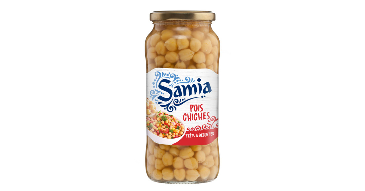 Pois chiches en bocal 570 g Samia - BOCALE - chateau-rouge-exotique