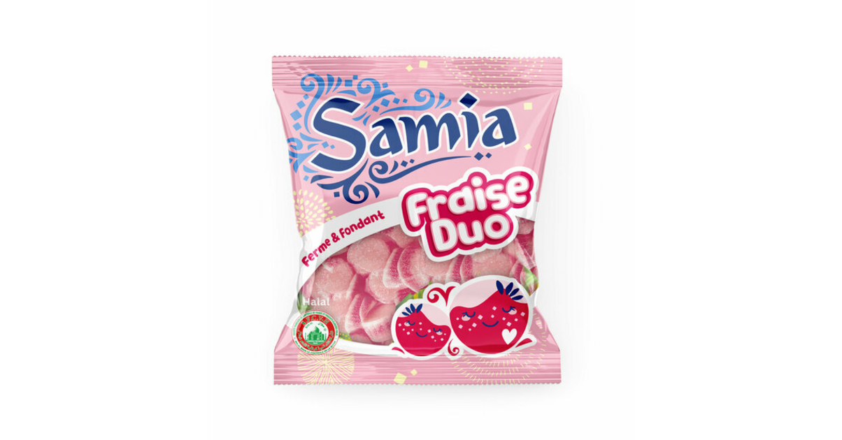 Bonbons fraise duo halal Samia - BONBON - chateau-rouge-exotique