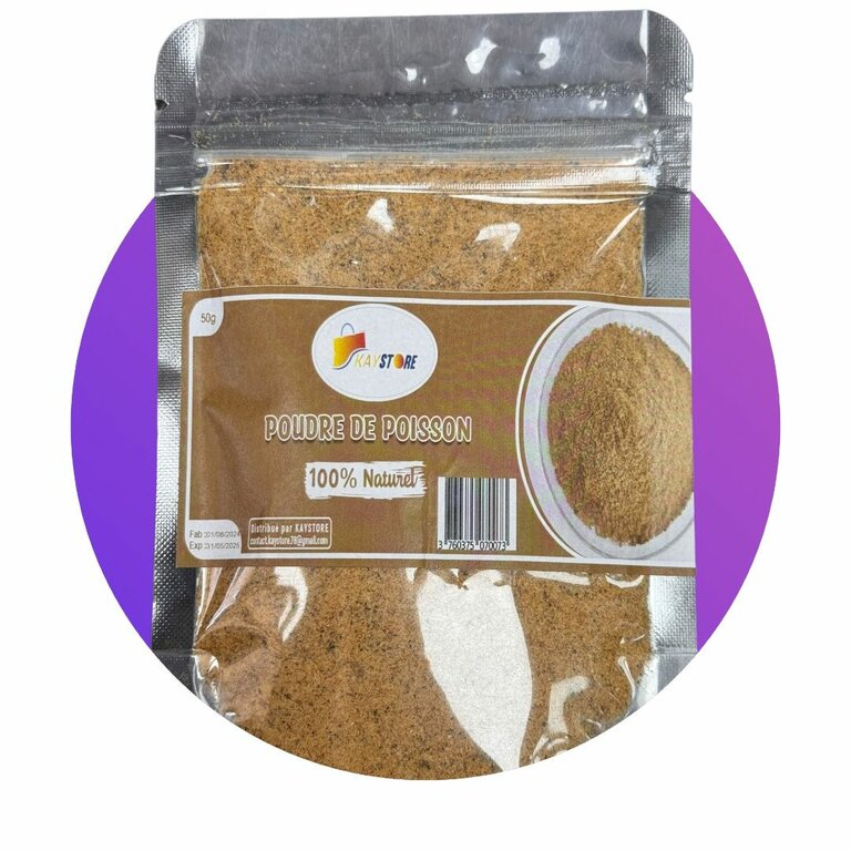 Poudre de Poisson 50g - Protéines et Oméga-3 Nutritifs