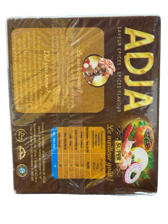 Tablettes ADJA Bouillon Super Épice - Saveurs Authentiques & Santé