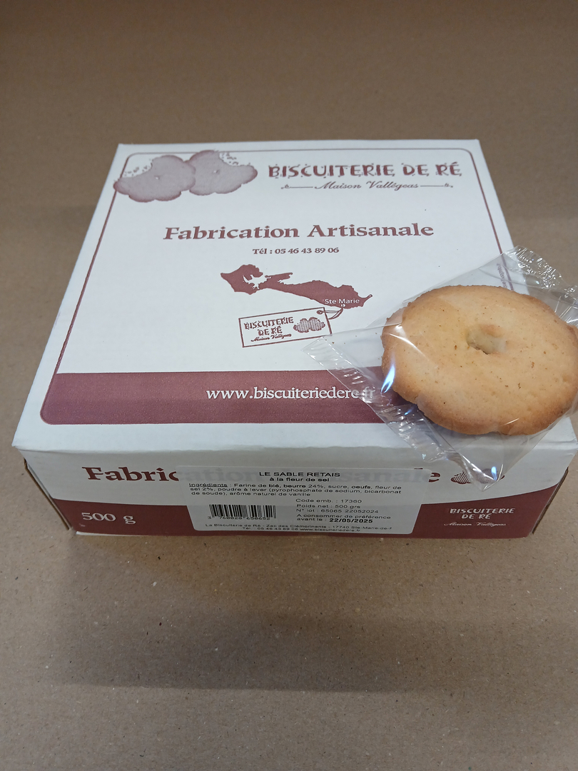 Boite en carton vrac Sablé Rétais (500g) - Sablés/Le Sablé Rétais - LA ...