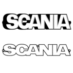 Enseigne SCANIA - Déco camion/Plaque pare brise camion - Guihome3d