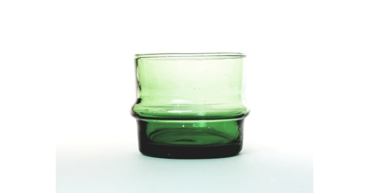 Saladier individuel Beldi vert D10/H8,5cm - Verre Beldi/Atelier Kessy ...