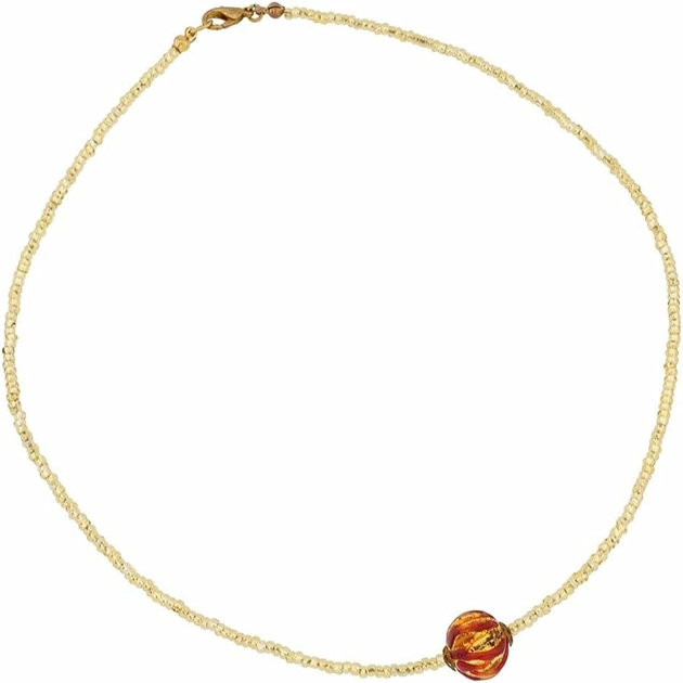 GlassOfVenice Murano Glass Royal Red Ball Necklace 18 inches