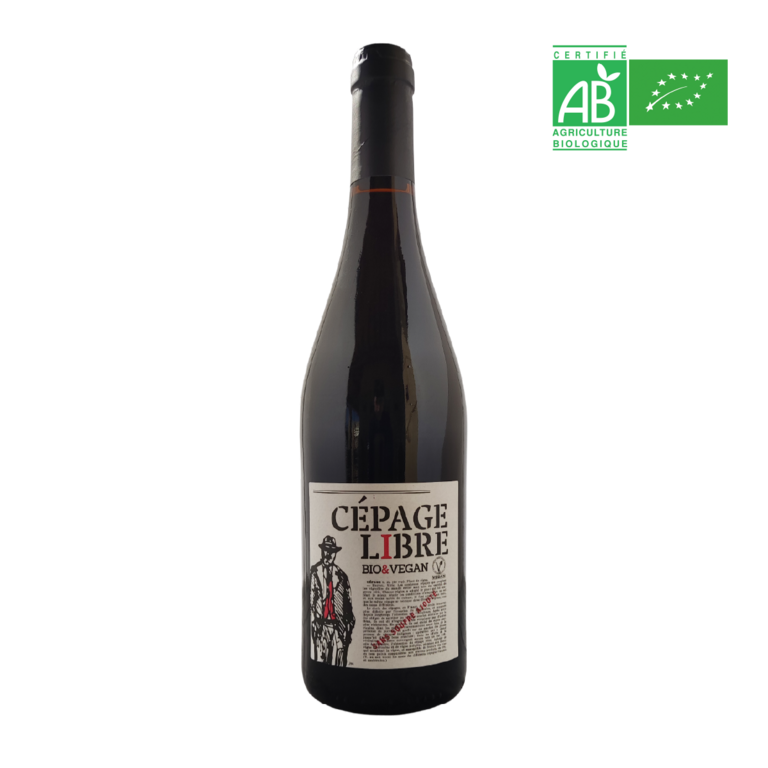Vin Rouge Bio Sans sulfites ajoutés IGP Méditerranée Cépage libre
