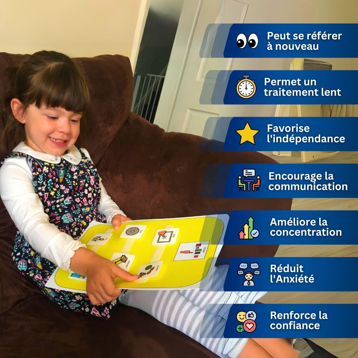 Tableau de communication non verbal pour l'autisme et les TSA
