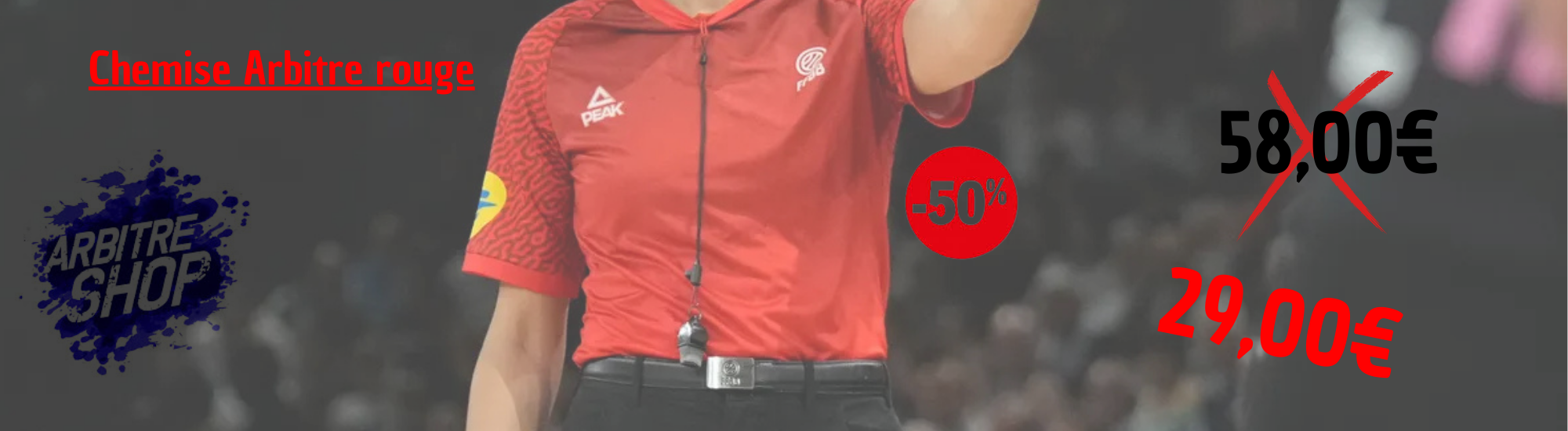 Vente en ligne de vêtements et accessoires pour arbitres