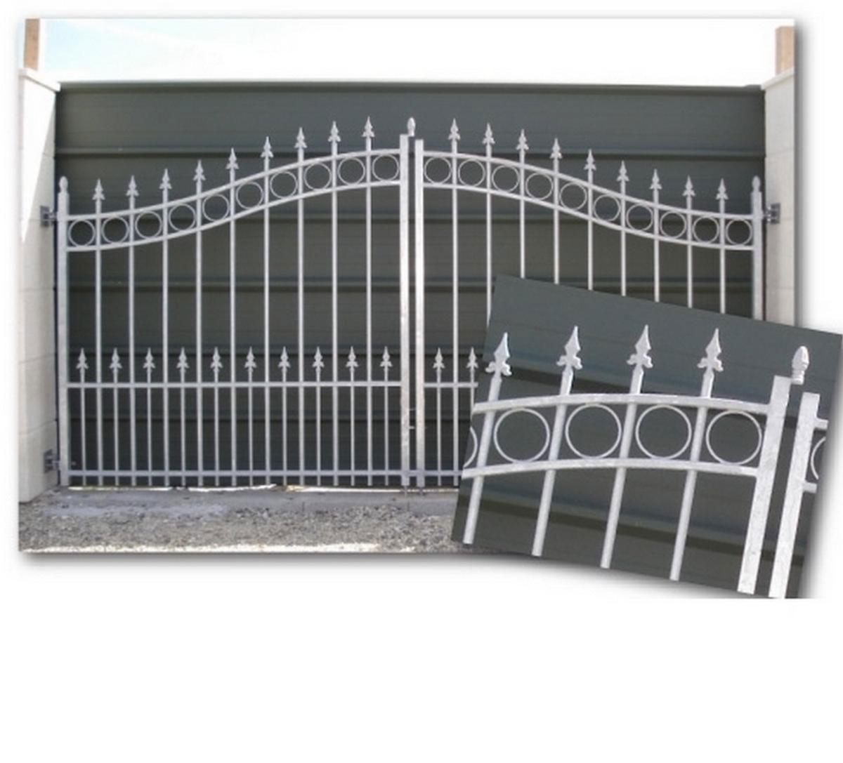 Portail en fer robuste et élégant - La Menuiserie Industrielle