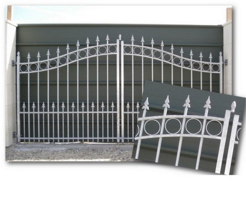 Portillon fer galvanisé "PISE" 100 cm - Sécurité et design robuste