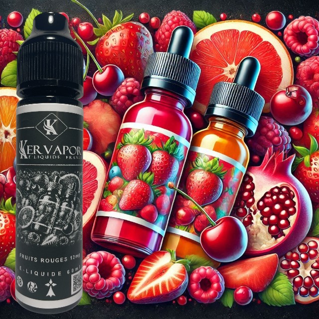 E-liquide FRUITS ROUGES - E-liquides/E-liquides fruités - KERVAPOR
