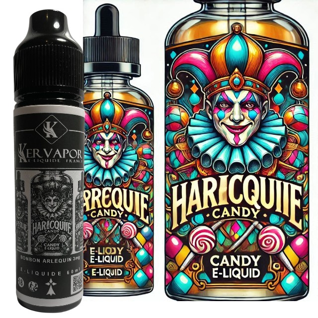 E-liquide BONBON ARLEQUIN - E-liquides/E-liquide gourmands - KERVAPOR