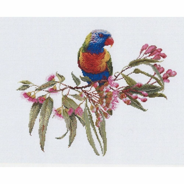 Thea Gouverneur 605 lin Loriquet kit point croix compté