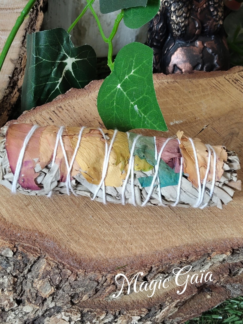 bâton de sauge sept chakras