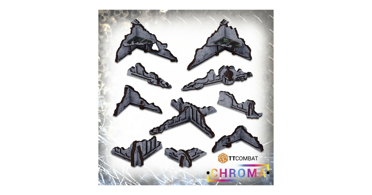 TT Combat - Chroma : Gothic Ruined Walls - TTCOMBAT/TTC CHROMA - LE ...