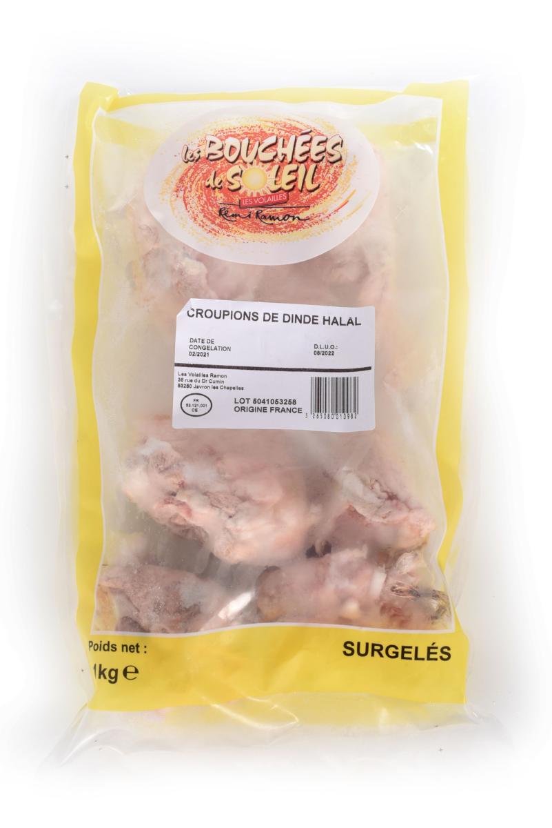 Croupions de dinde halal nature - Surgelés/Volailles - AL KINZA